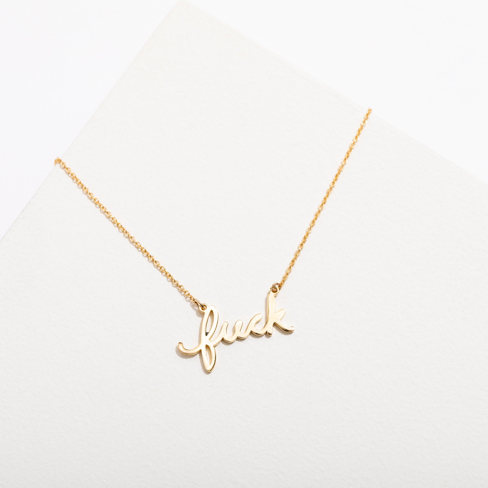 Fuck Script Necklace – Altar PDX