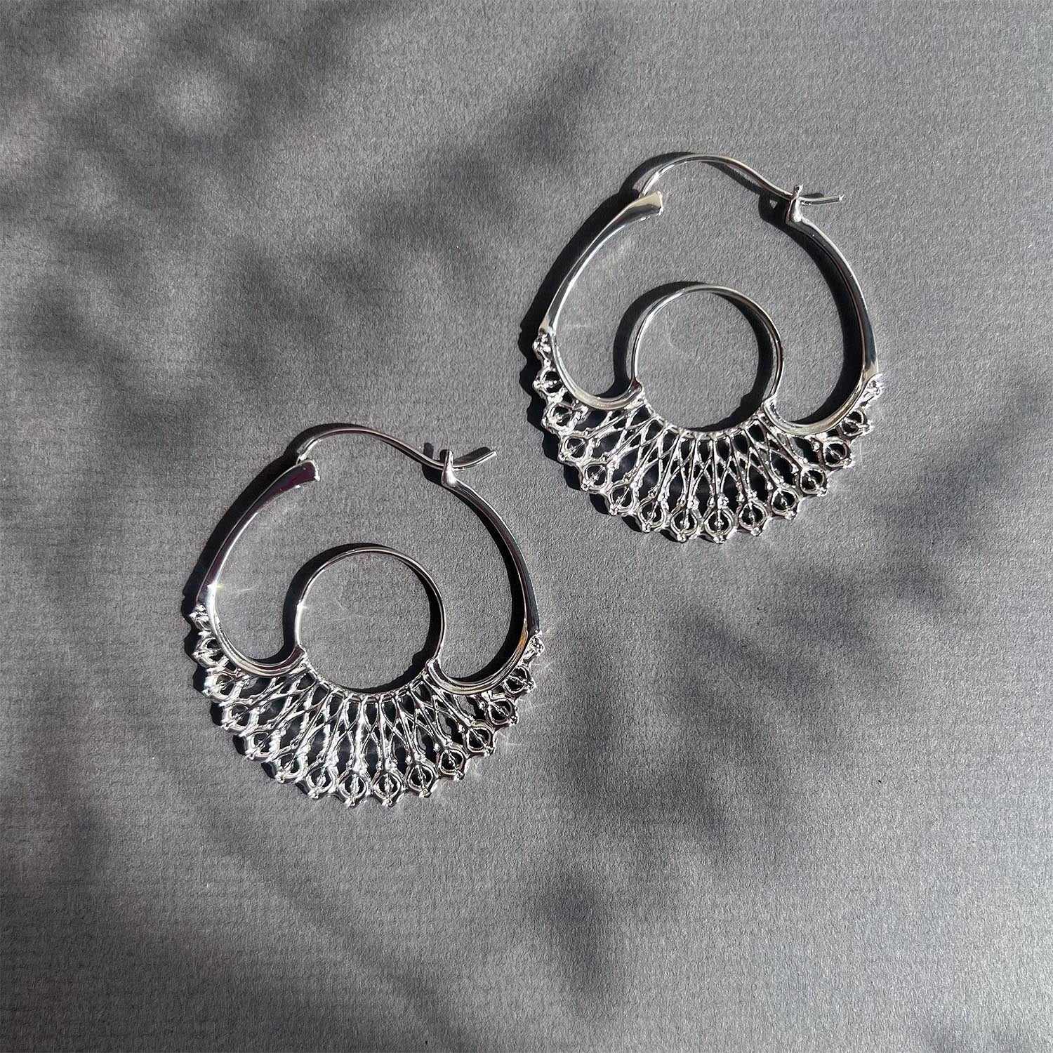 Iris Hoops Silver Small – Altar PDX