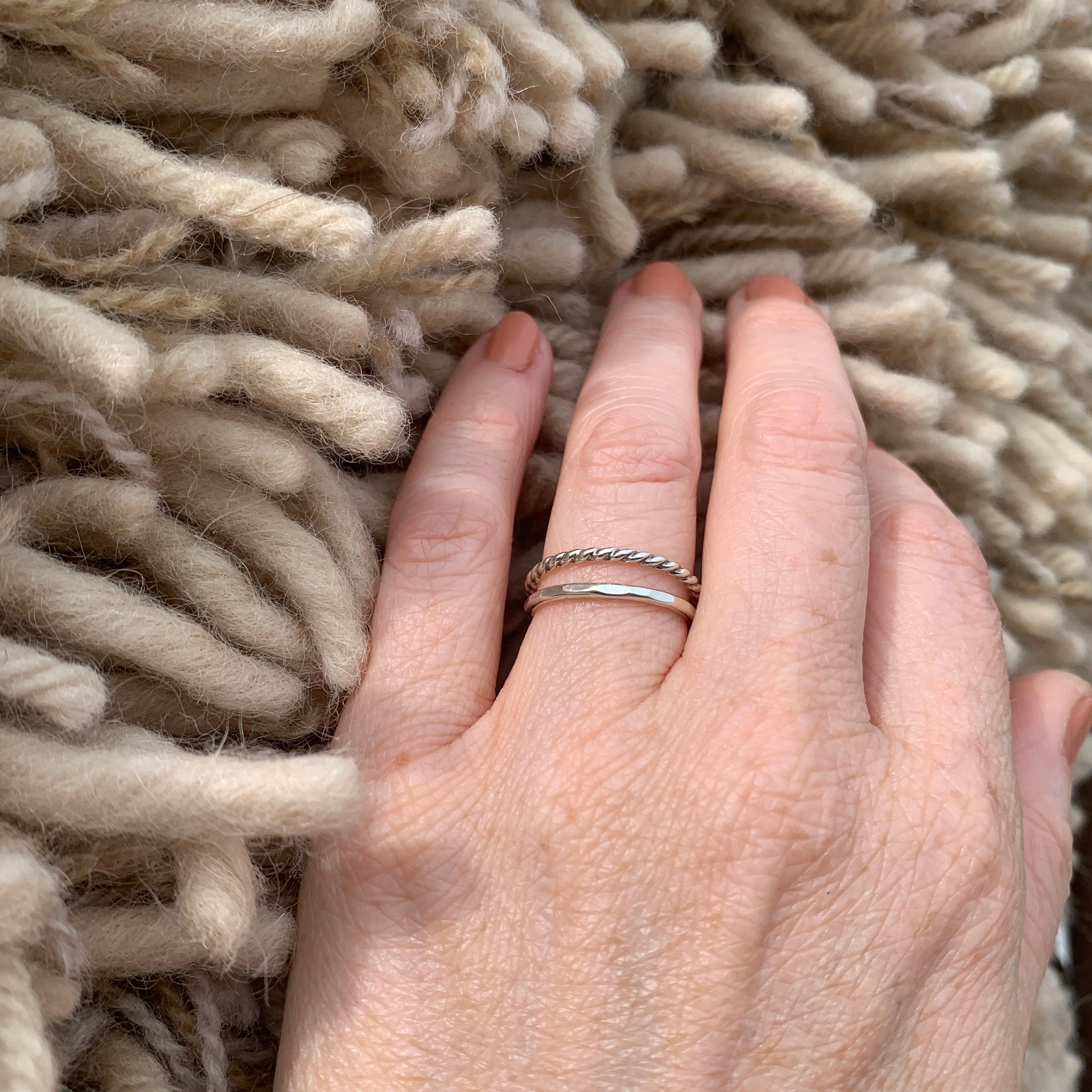 Hammered Stacker Ring – Altar PDX