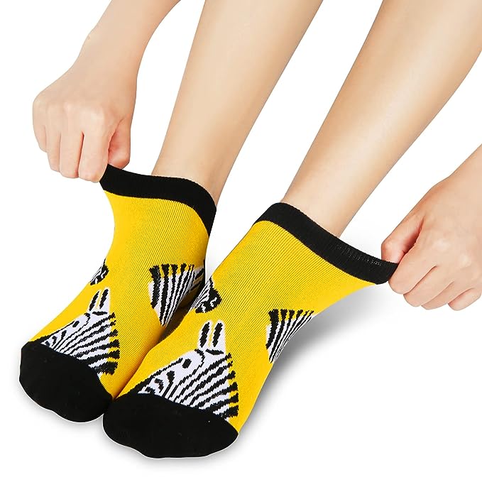 Zebra Face Ankle Socks (Adult Medium) – Altar PDX