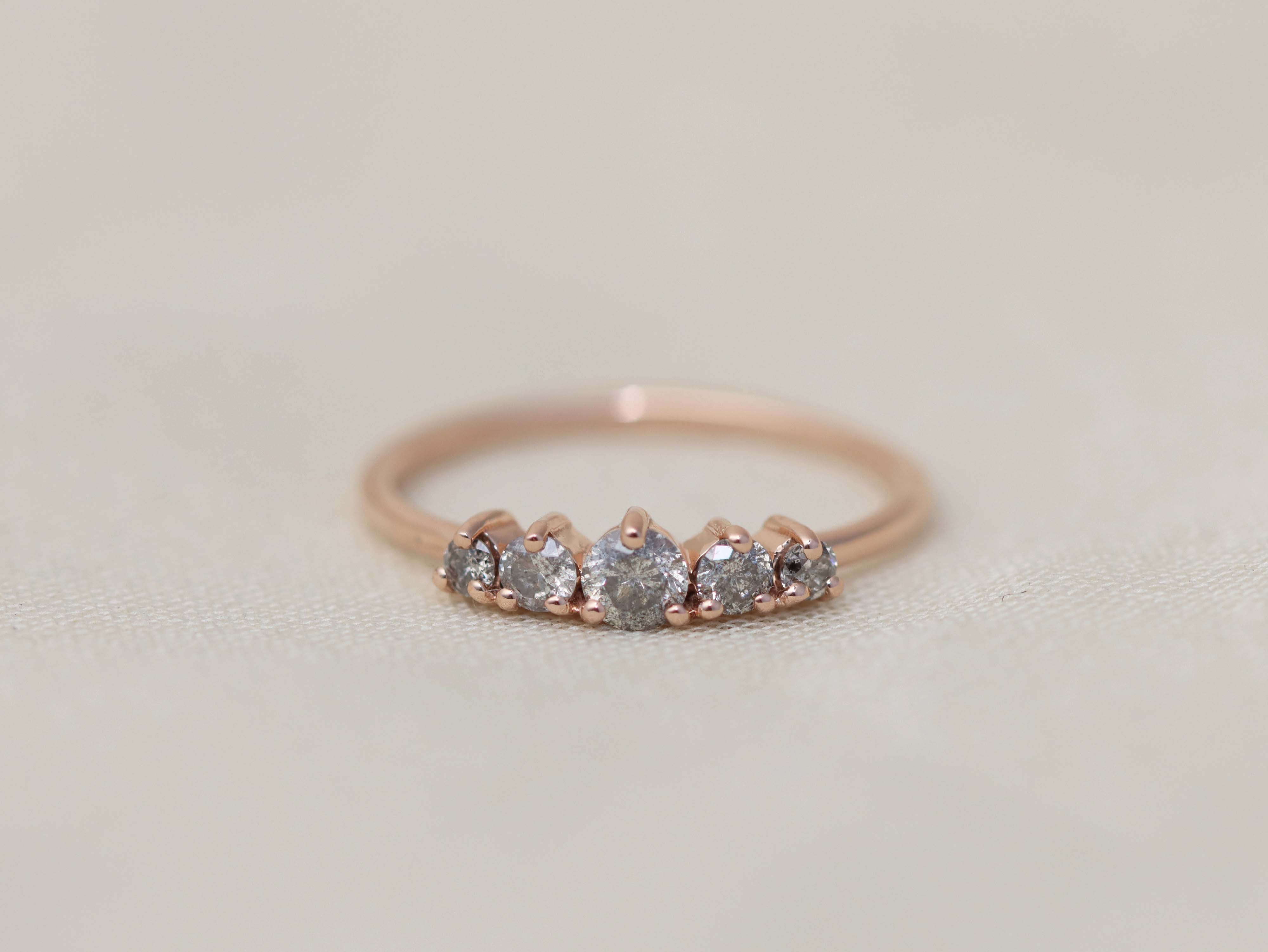 Artemis Ring - Salt and Pepper Diamonds – Altar PDX