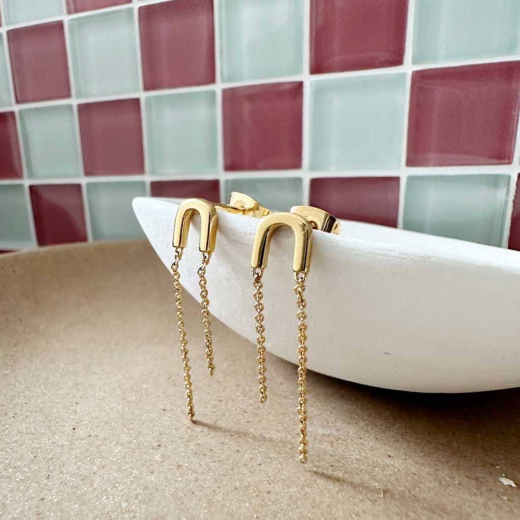 Arc Double Chain Earring – Altar PDX