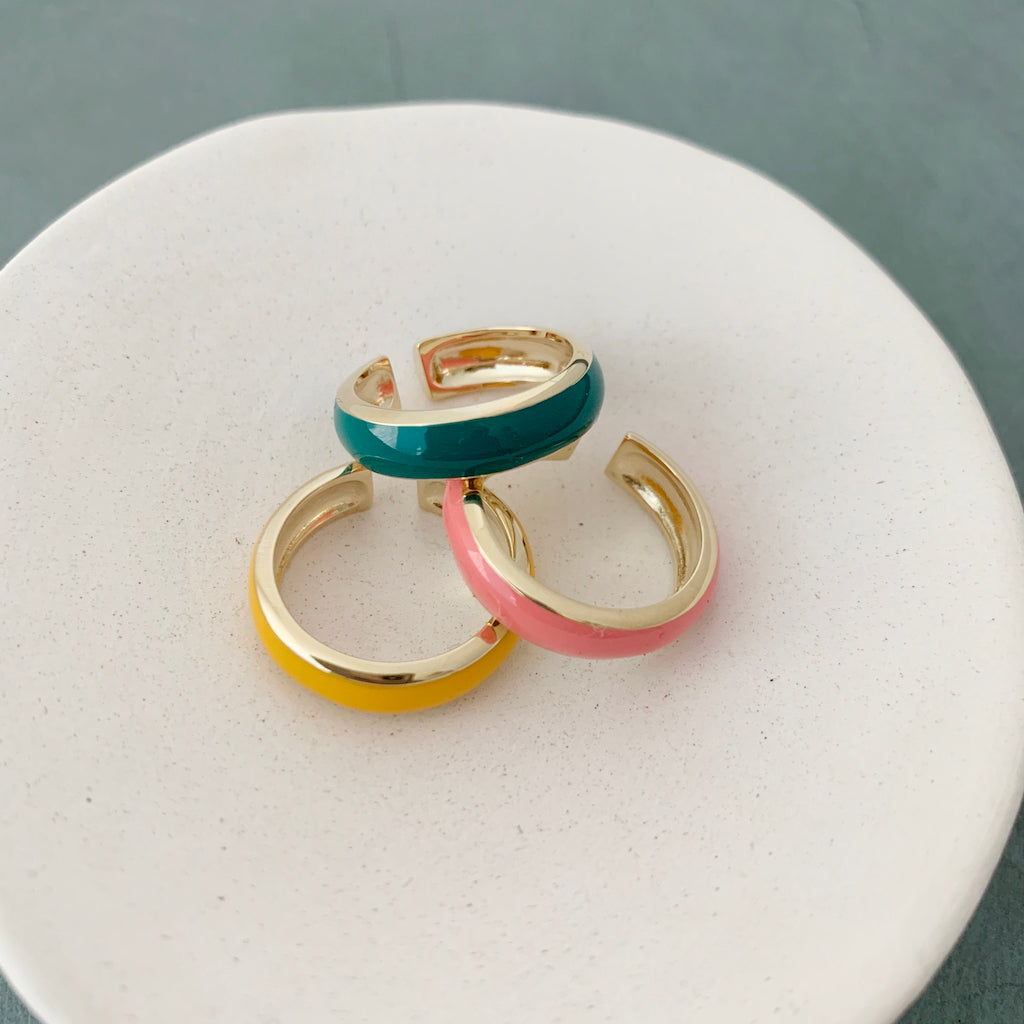 Daphne Bold Enamel Ring – Altar PDX