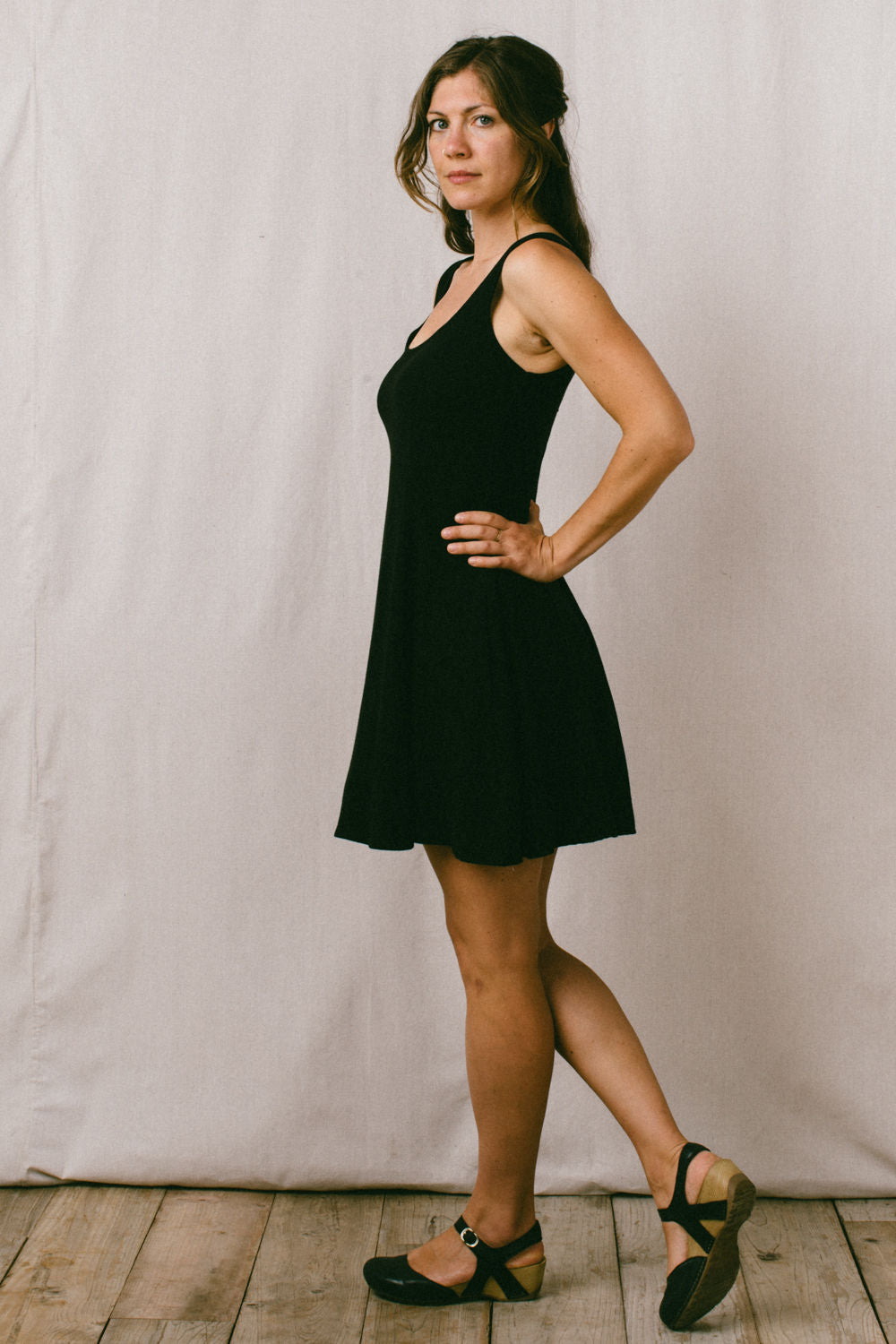 Delana Dress in Black Linen – Altar PDX