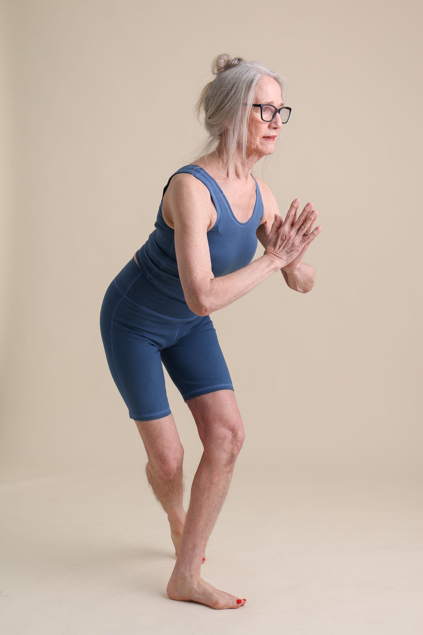Yoga Bike Shorts in Azure – Altar PDX