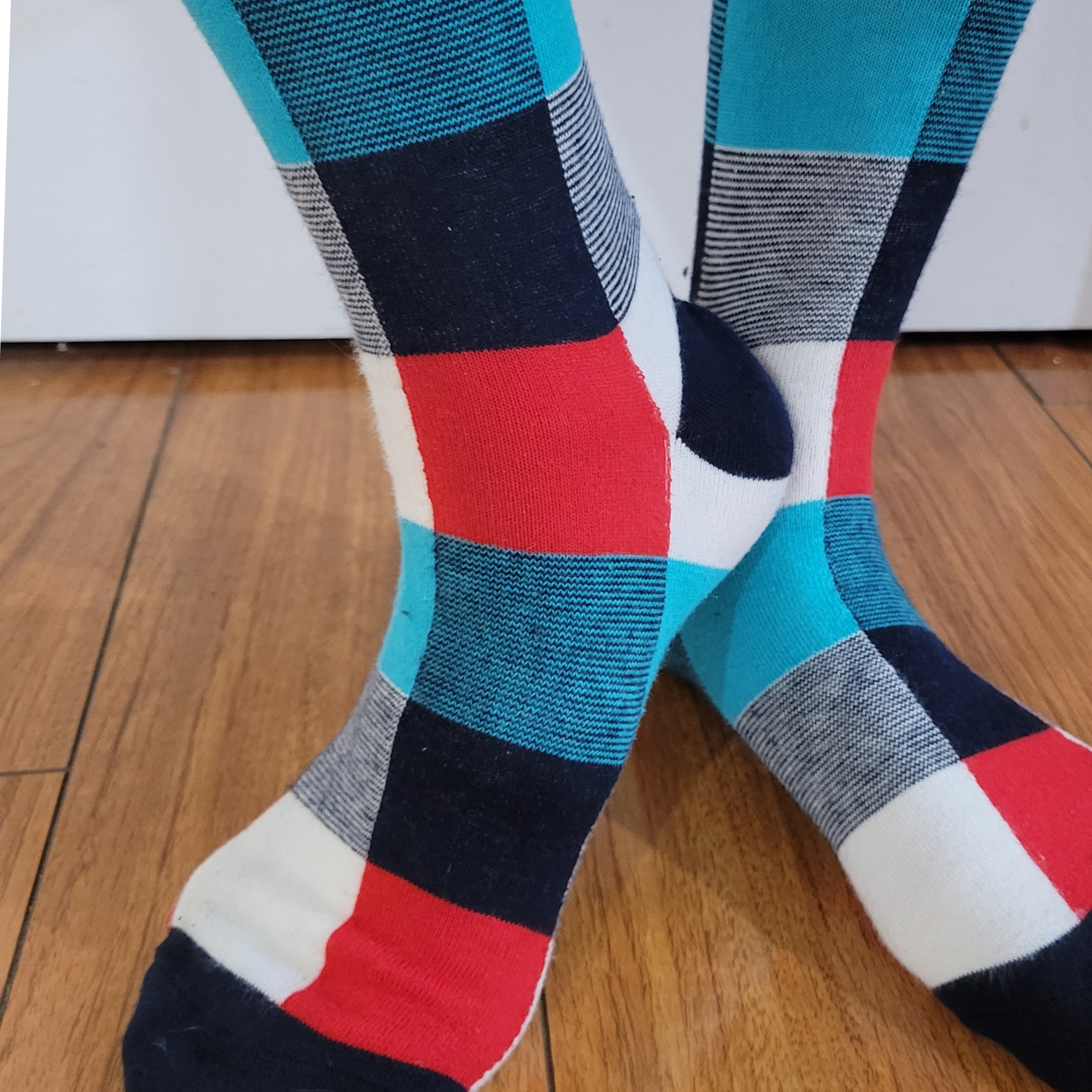 Colorful Plaid Patterned Socks from the Sock Panda (Adult Large ...