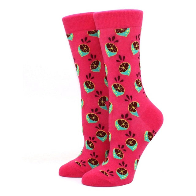 Colorfully Eccentric Citrus Socks from the Sock Panda (Adult Medium ...