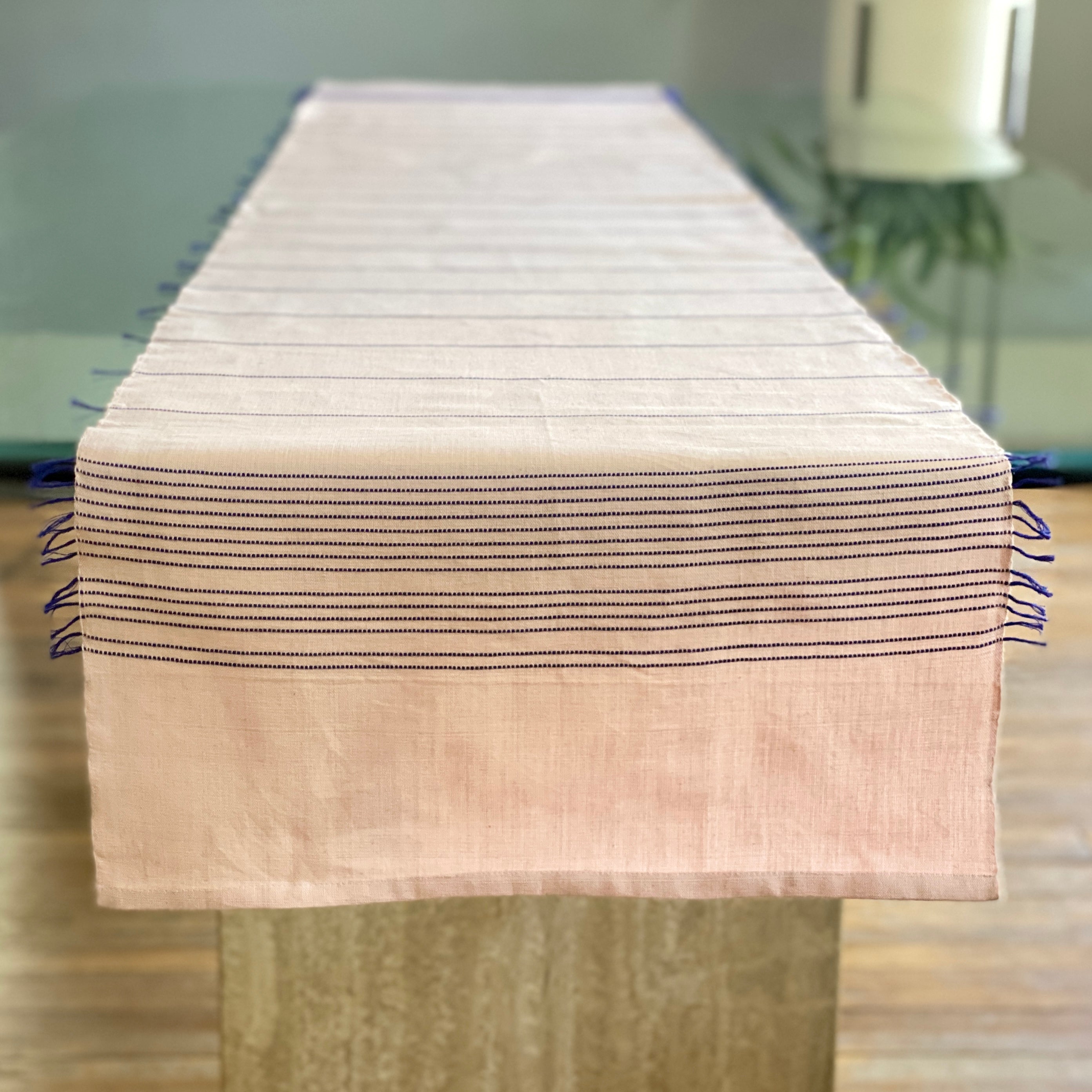 Blush Handwoven Table Runner – Altar PDX