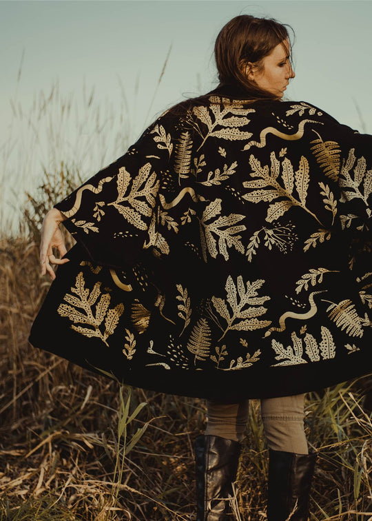 Heirloom Collection - The Tapestry Robe - in Metallic Gold – Altar PDX