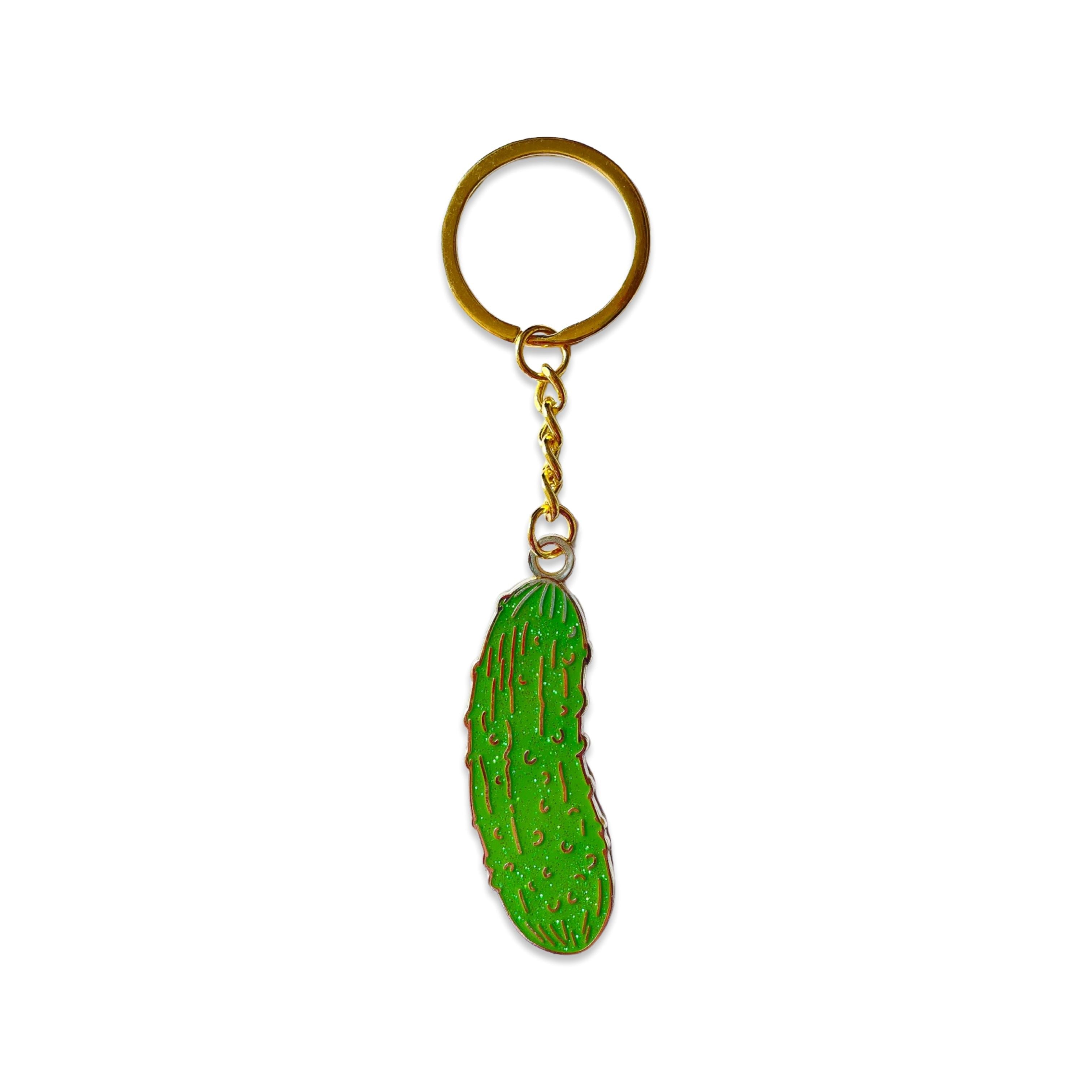 Pickle Enamel Keychain – Altar PDX