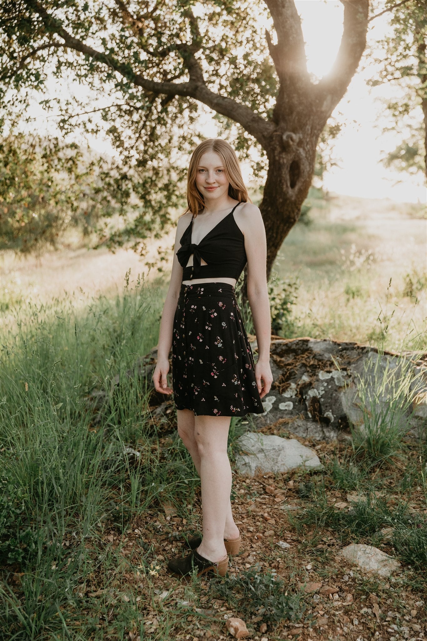 Rah Rah Skirt in Floral Dark Floral – Altar PDX