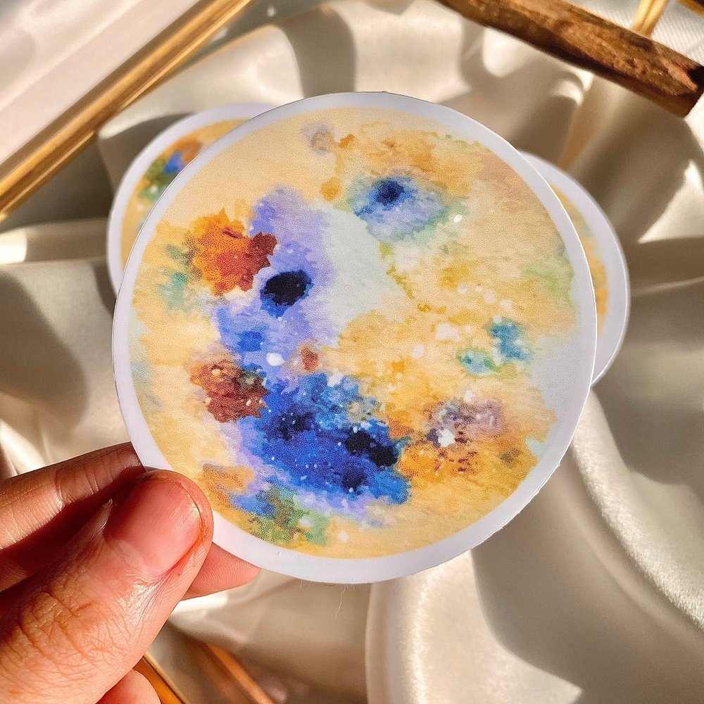 Himalia Moon Vinyl Sticker – Altar PDX