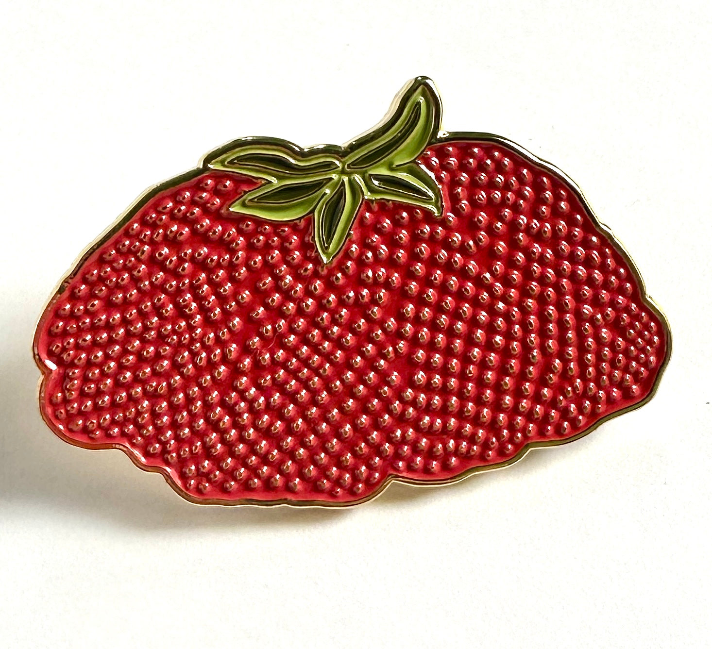 Mega Strawberry Enamel Pin – Altar PDX