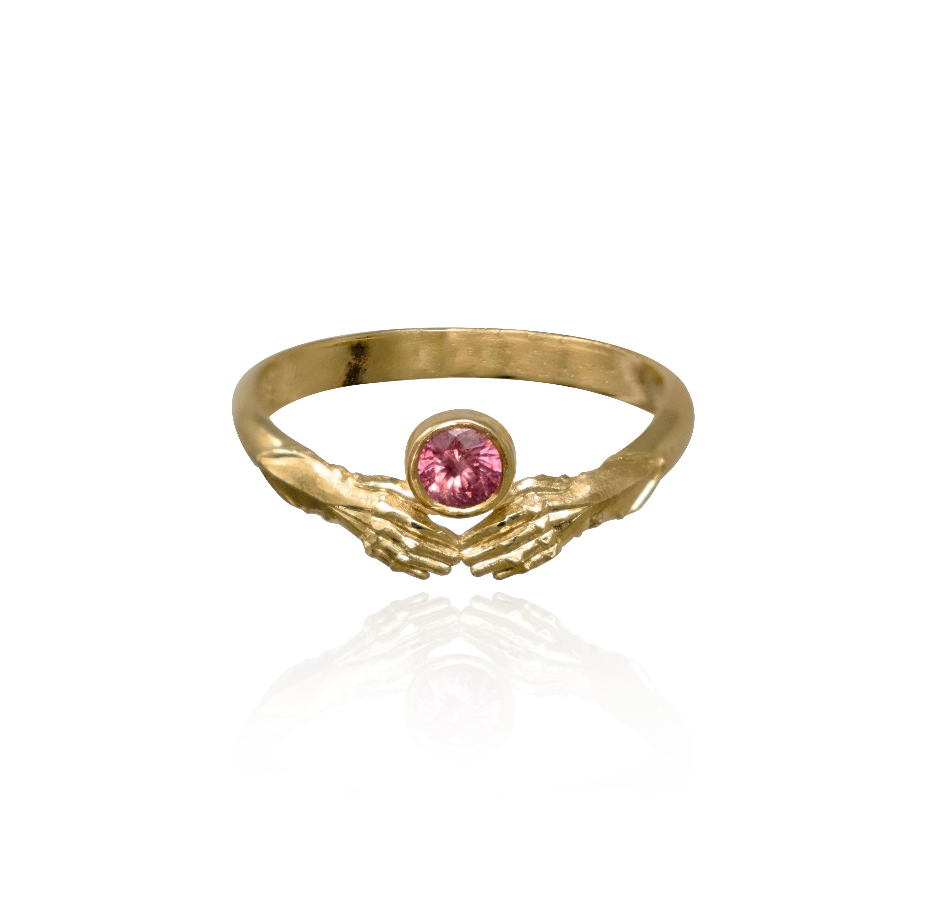 Stronghold Contour Ring with Padparadscha Sapphire – Altar PDX