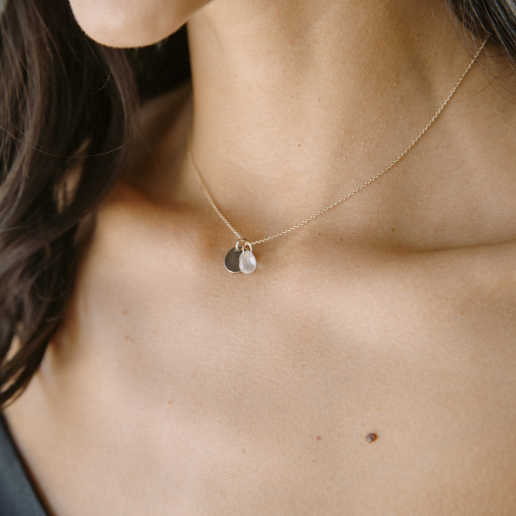 Karma Crystal + Disc Necklace – Altar PDX