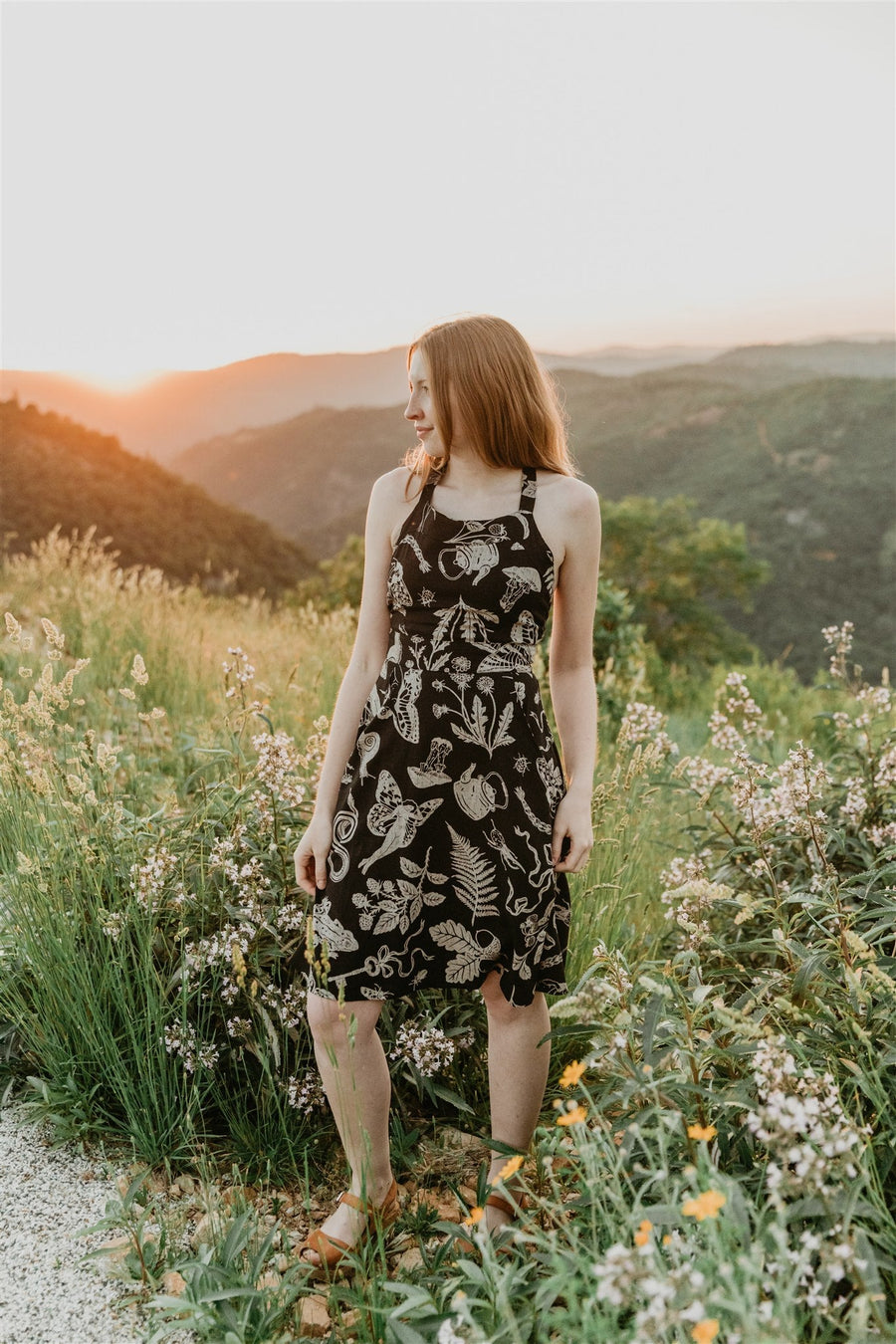 Juniper Dress in Black Woodland Wonder – Altar PDX